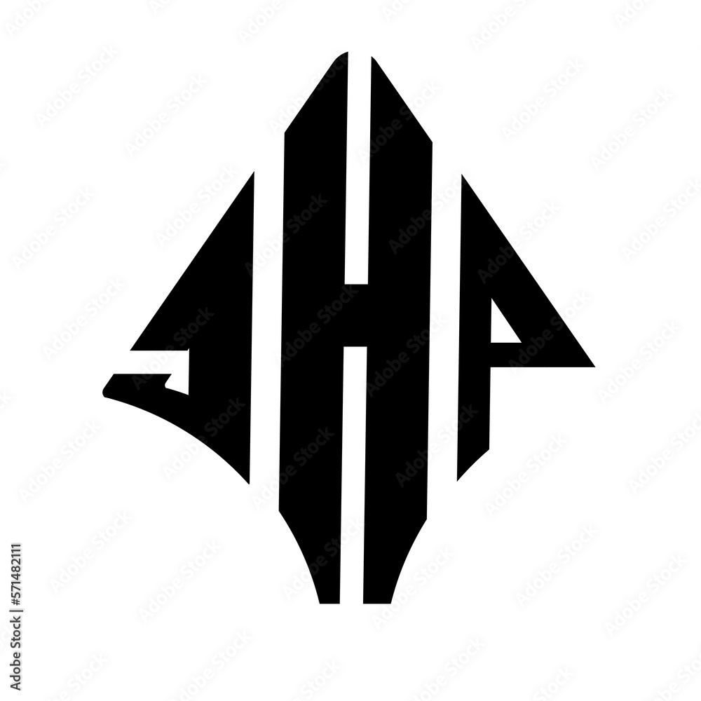 JHP logo. JHP logo letter logo design vector image. JHP letter logo design. JHP modern and ...