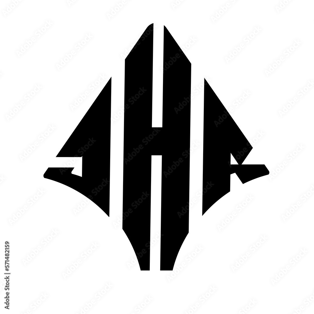 JHR logo. JHR logo letter logo design vector image. JHR letter logo ...
