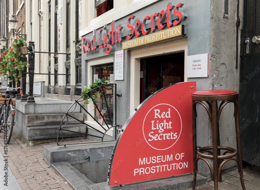 Red Light Secrets Museum of Prostitution, Amsterdam, Holland Stock ...