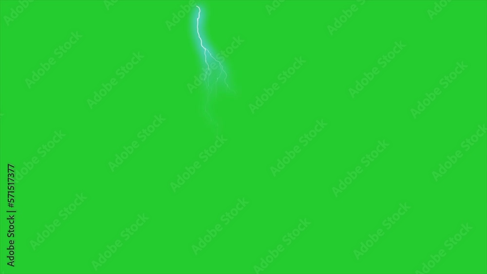 3d Realistic Lightning Strikes green screen, Lightning Strikes At Night ...