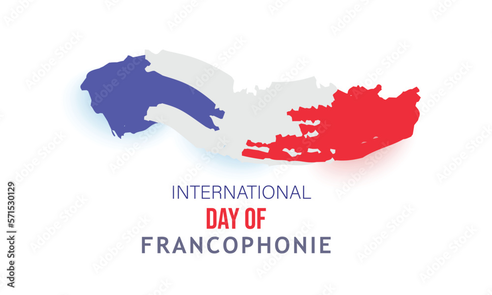 International Day of Francophonie. template for background, banner ...