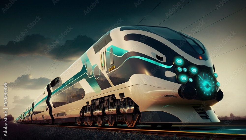 Futuristic Design For Train, Modern way of train travel, the future of ...