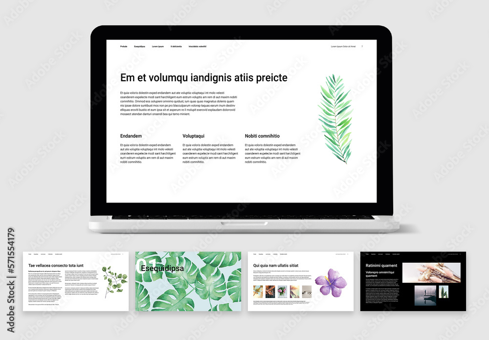 Digital Sustainability Report Stock Template | Adobe Stock