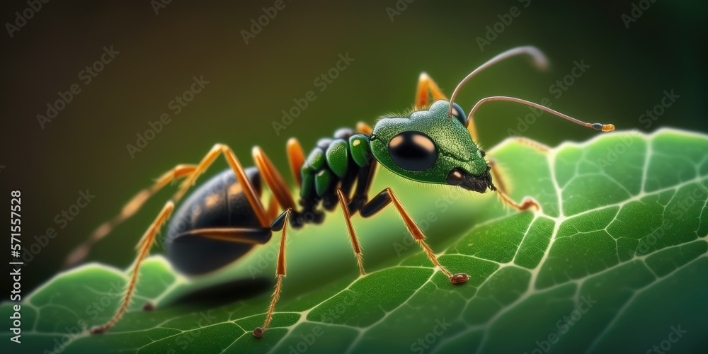 Macro of Green tree ant, Green tree ant Macro, Macro Ants, Oecophylla ...