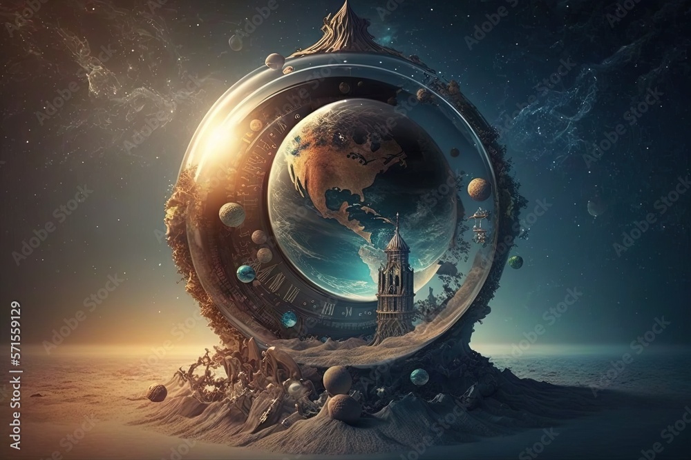 world where time and space are interchangeable, creating a shifting and ...