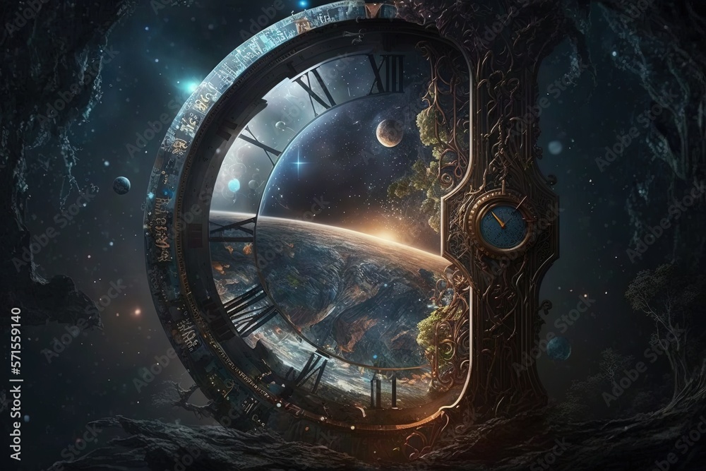 world where time and space are interchangeable, creating a shifting and ...