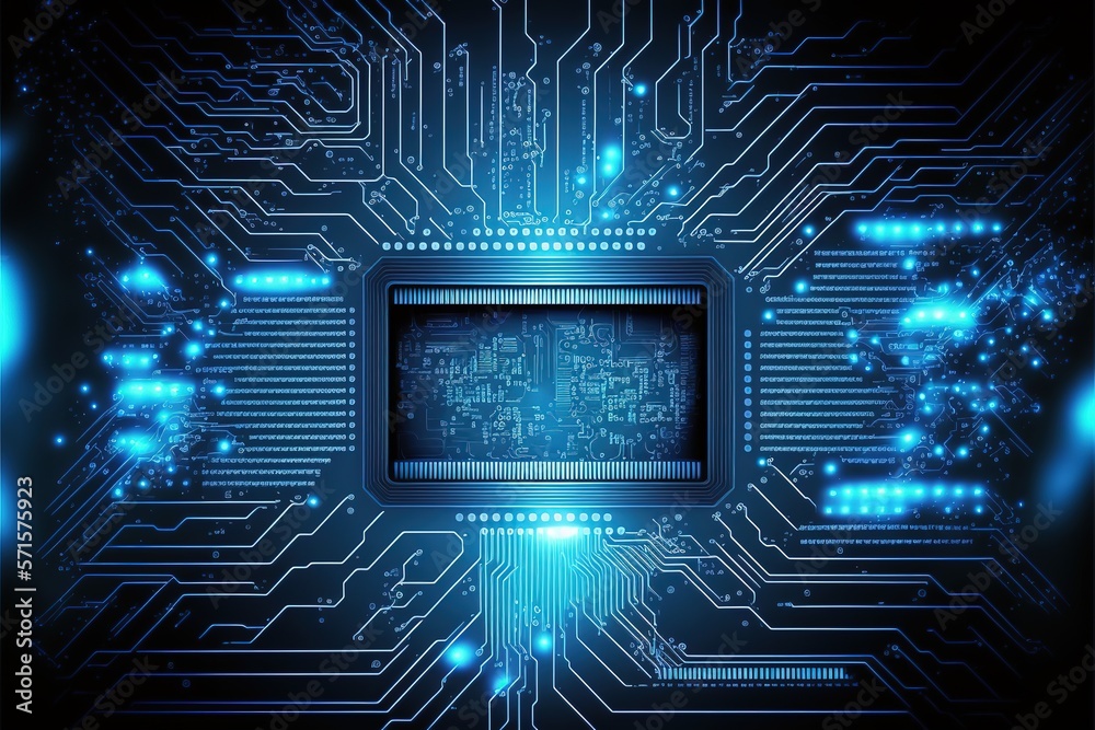 Dark blue Light Abstract Technology background for computer graphic ...