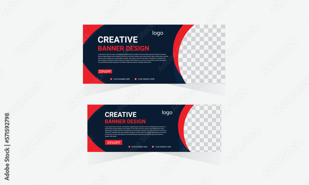 Abstract geometric design banner web template. Vector Ellipse shape ...