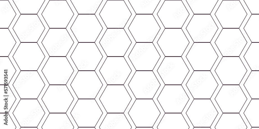 Background with hexagons . Abstract background with lines . white ...