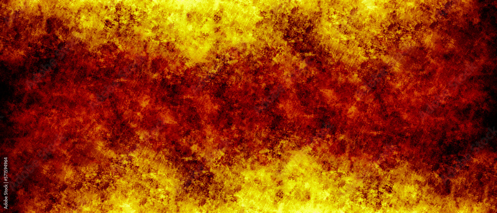 Abstract fire theme background with red orange and yellow colors grunge ...