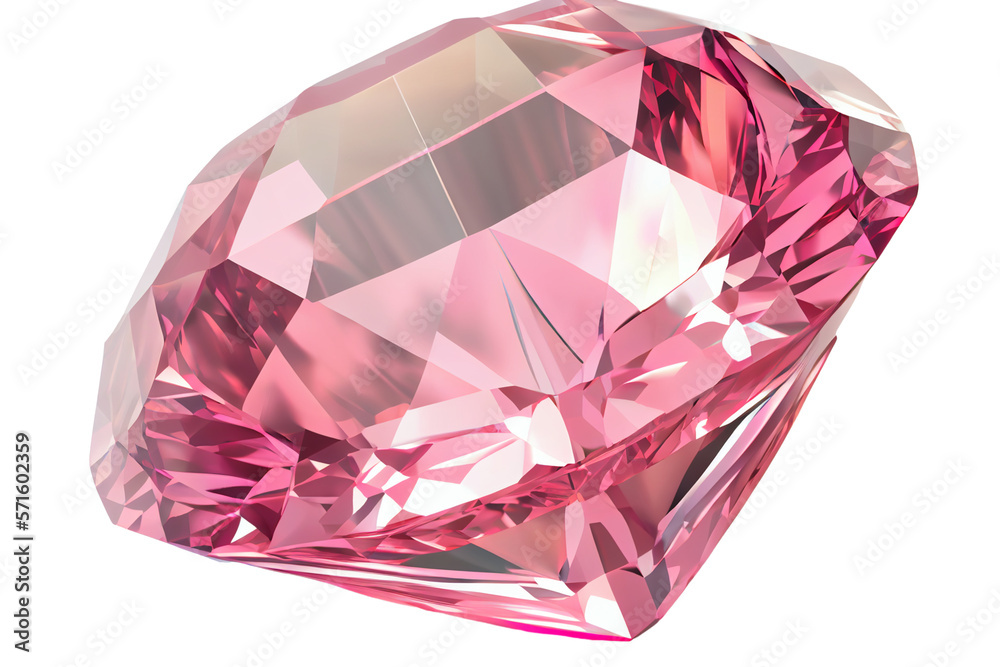 Pink diamond isolated. transparent background Stock Illustration ...