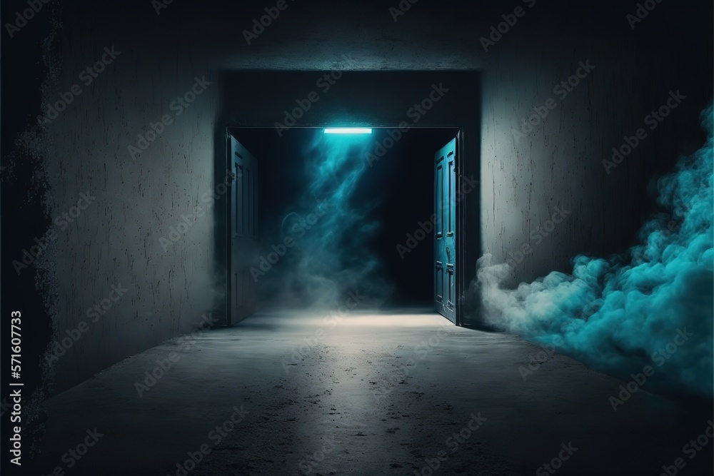 Dark street asphalt abstract dark blue background, empty dark scene ...