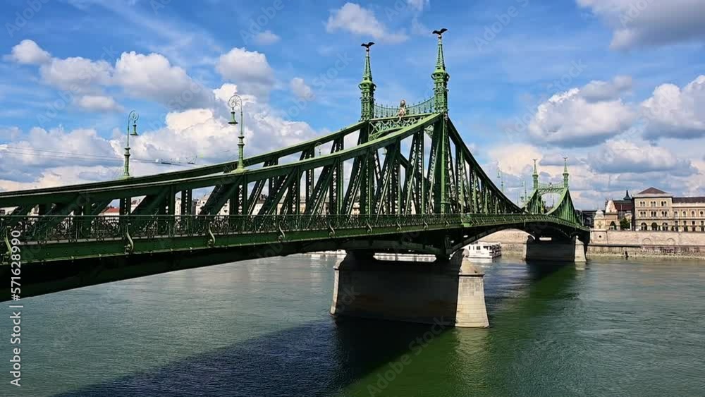 Budapest, Hungary, August 2022. Beautiful wide angle lens footage of ...