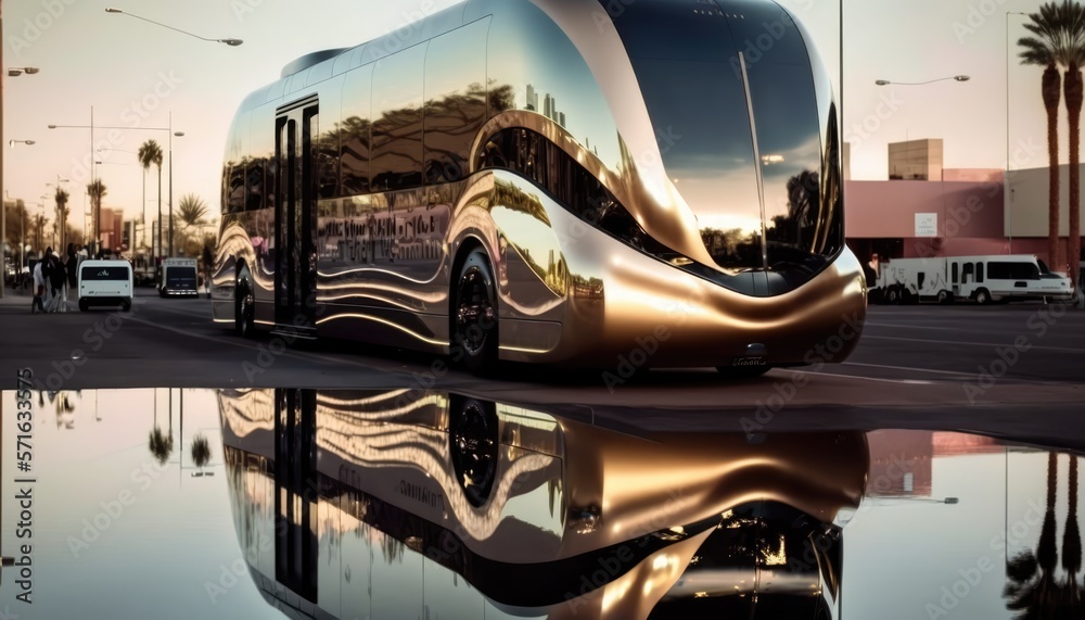Future Urban Autonomous Public Transportation: AV City Bus Background ...
