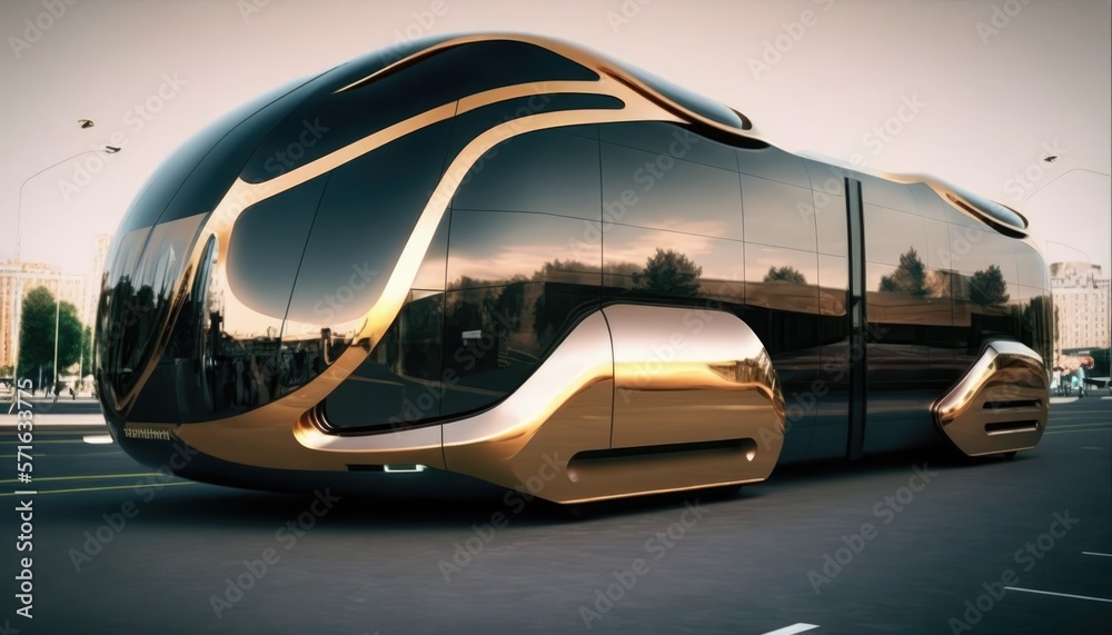 Future Urban Autonomous Public Transportation: AV City Bus Background ...