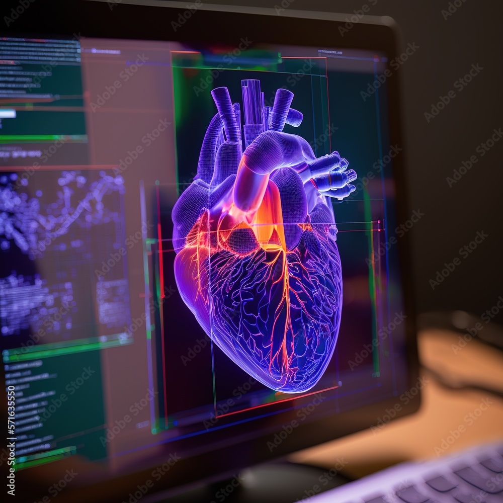 Cardiologist diagnosis patient heart anatomy and test results using ...