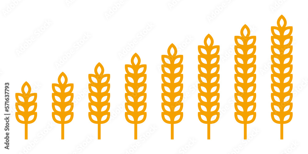 Spike icon set simple design Stock Vector | Adobe Stock