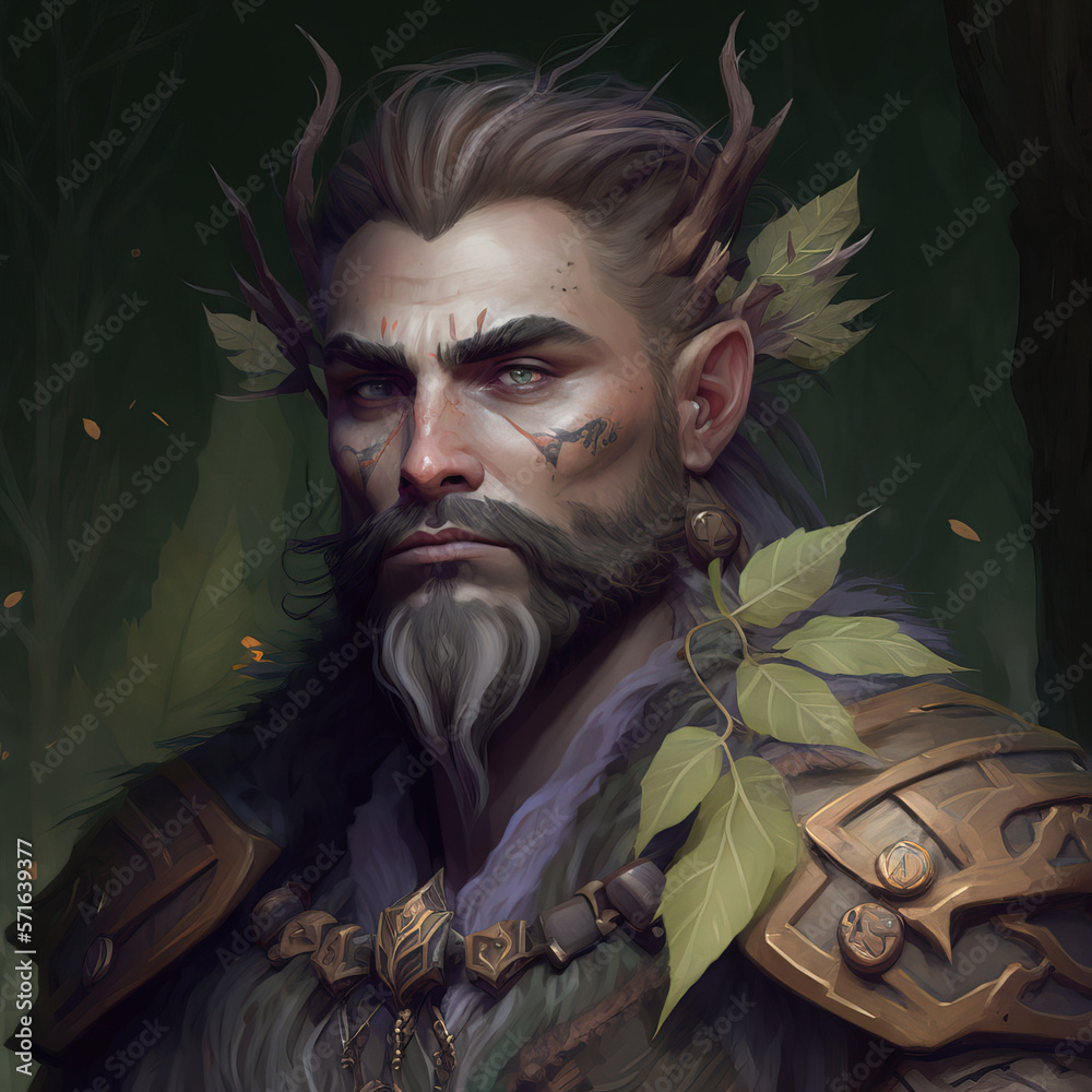 A realistic yet stylized painting of an elf character in a brooding ...