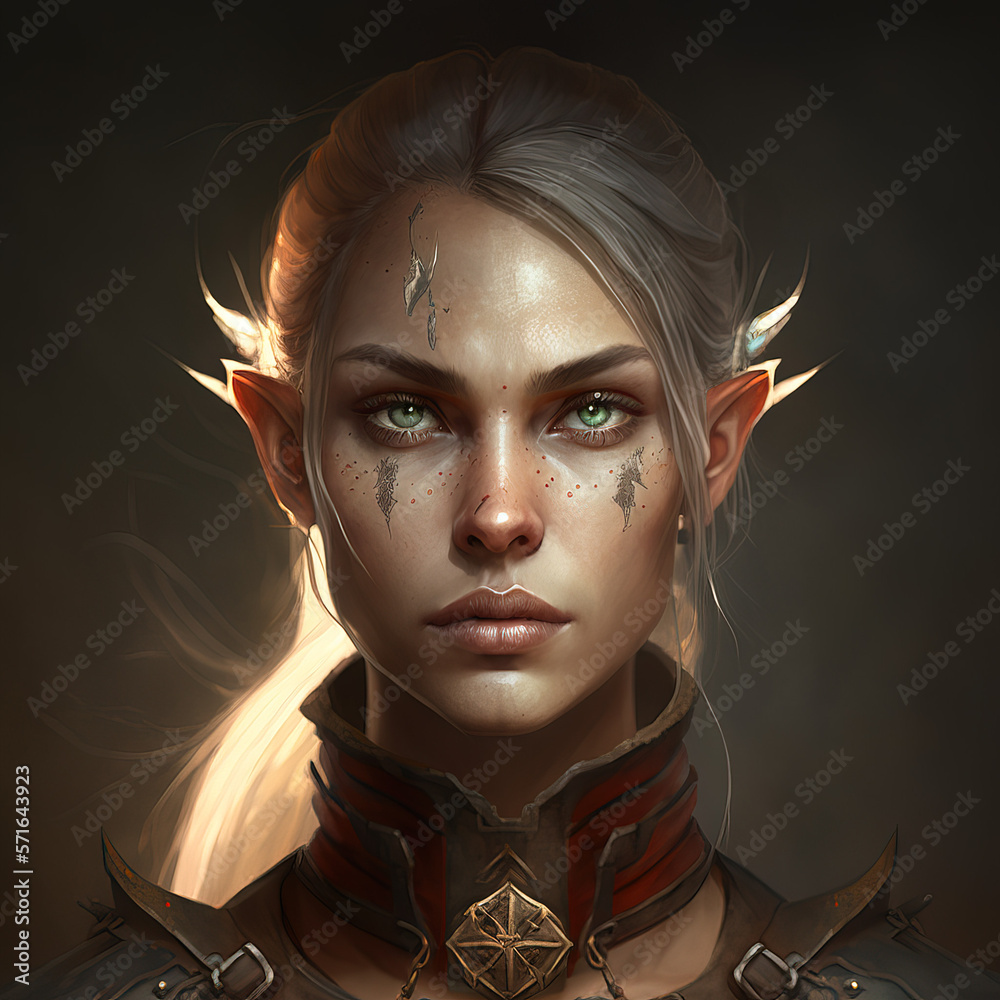 "The Radiant Warrior: A Female Human's Dazzling Portrait in the Fantasy ...