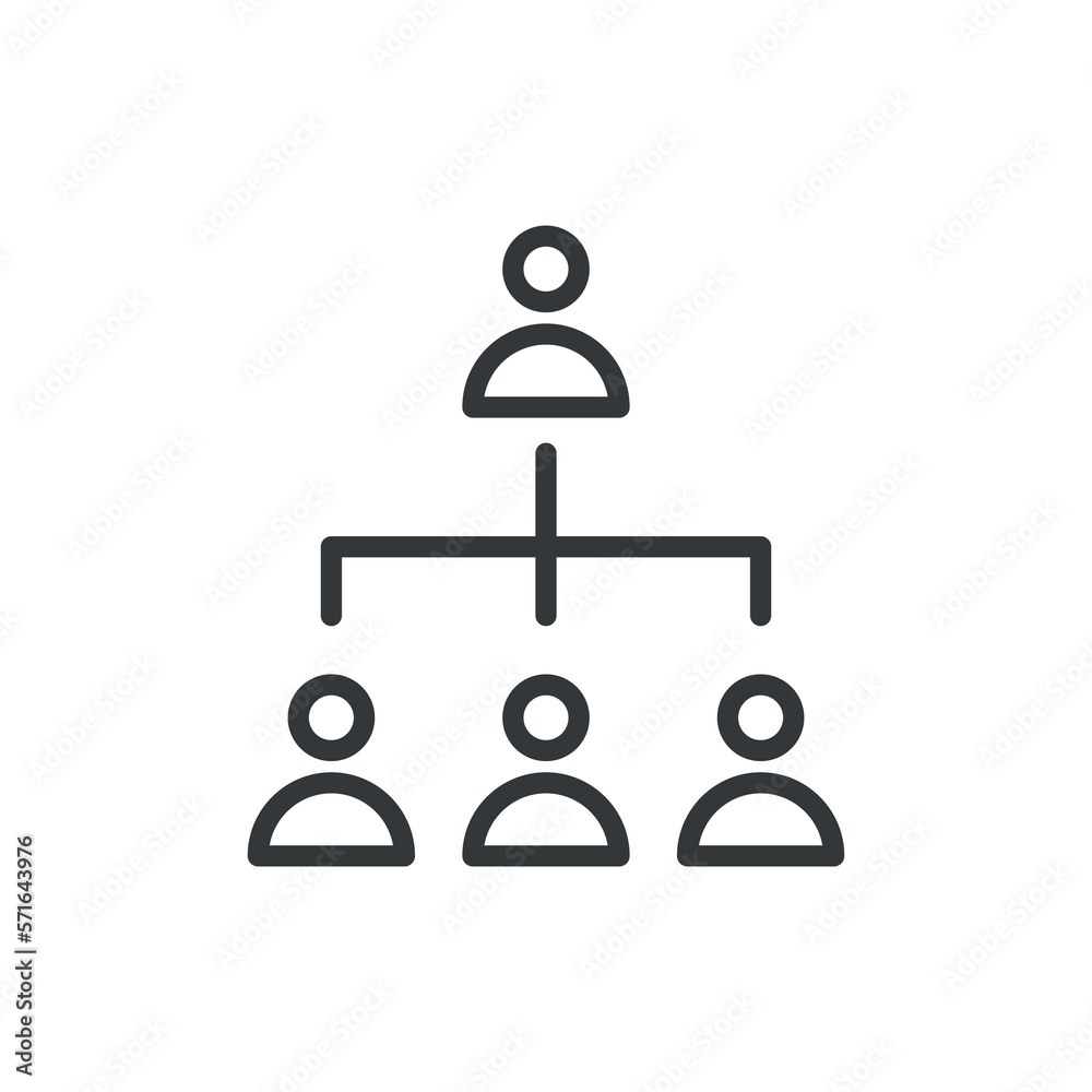 hierarchy structure icon.Thin line hierarchy structure icon from ... hierarchy structure icon.Thin line hierarchy structure icon from ...