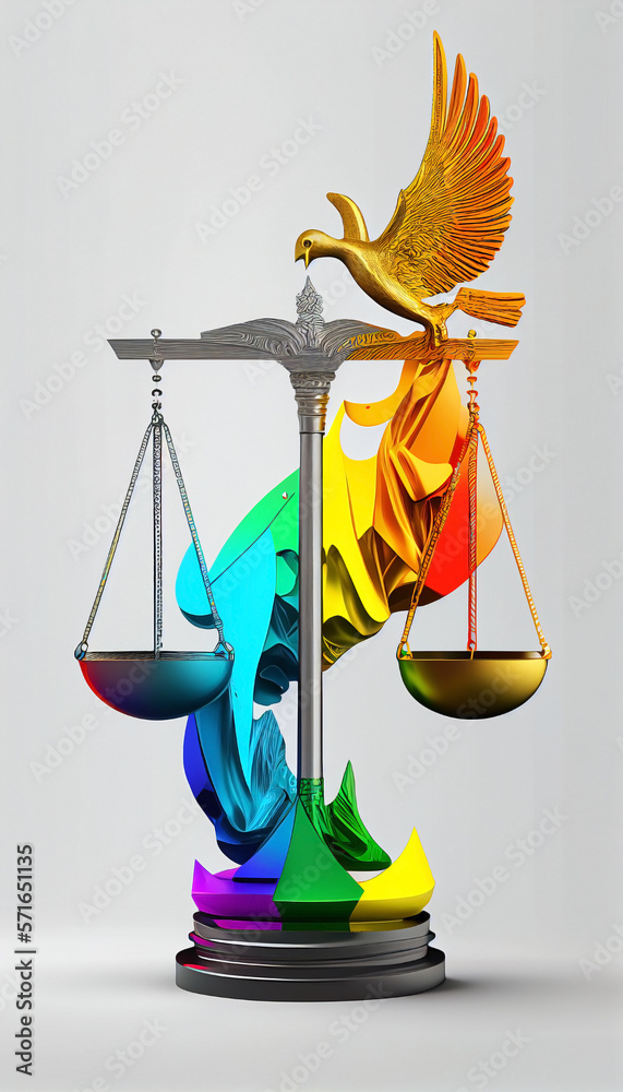 Ai generated. Freedom, diversity and equality abstract concept. A ...