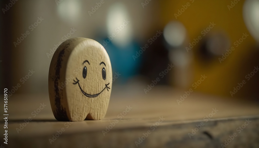 Smile Block. Ai Generated. Stock-Foto | Adobe Stock