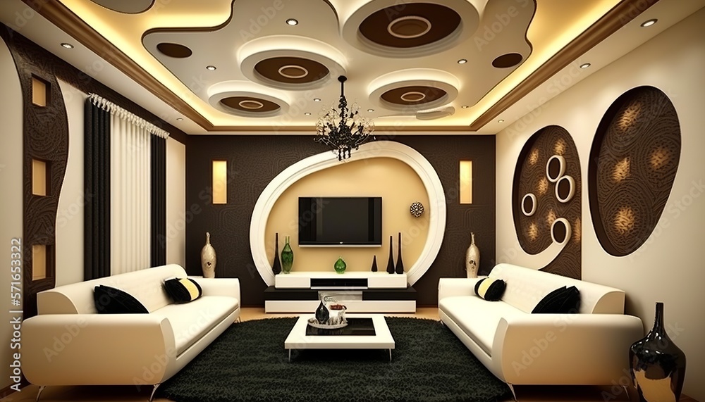 Beautiful False Ceiling Designs For Living Room | Baci Living Room