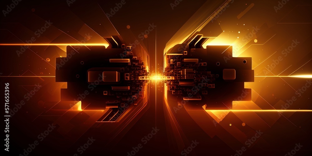 Abstract Merging Connecting Background / Wallpaper - Futuristic ...