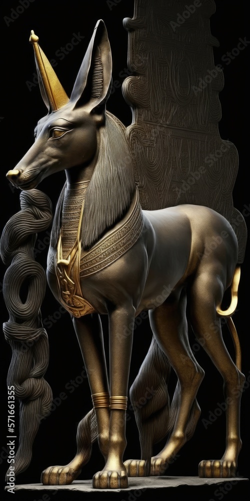 Anubis, the Egyptian god Anubis is the god of mummification and is ...