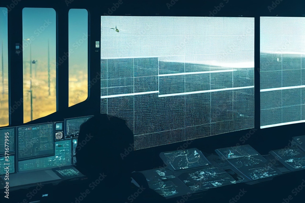 Air traffic control radar screens and their use in logistics systems ...