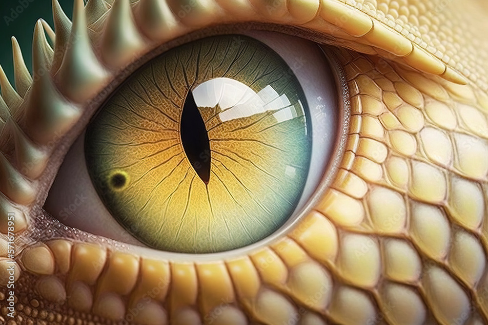 Eye of the dragon. Dragon eye ball abstract pretty yellow scales close ...