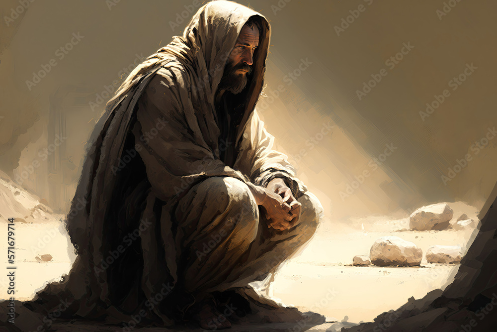 From the Bible, who will be casting the first stone, Jesus writing with ...