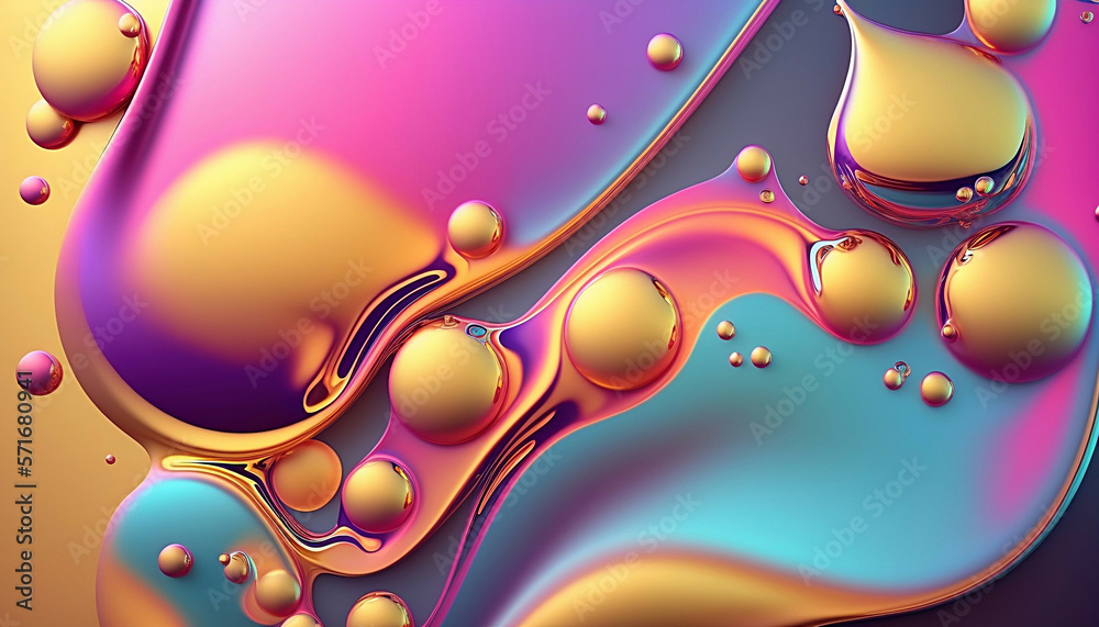 liquid metal oil paint abstract minimalistic background - new quality ...