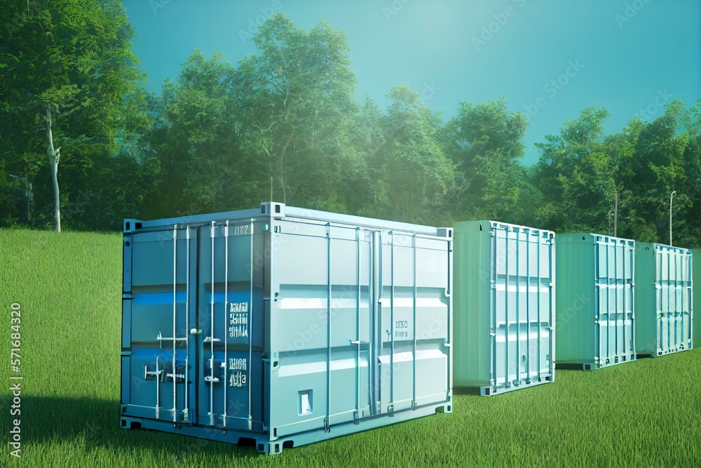 concept of a modern high-capacity battery energy storage system in a ...