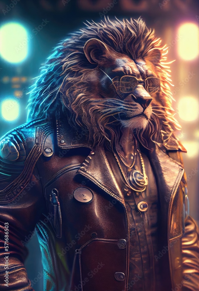 Lions Leather Coat