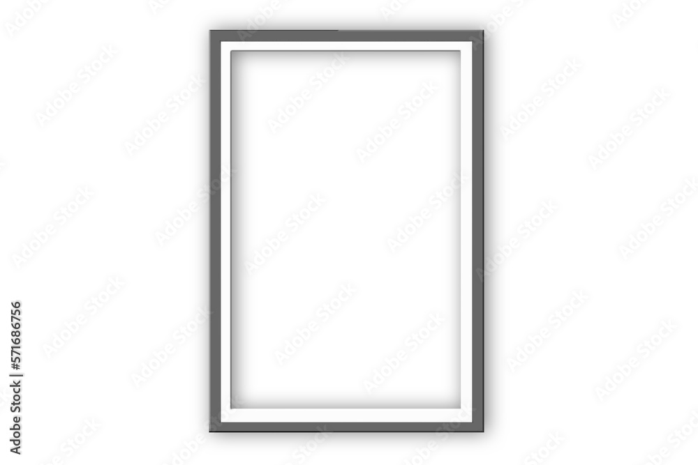 Gray frame isolated on transparent background Stock Photo | Adobe Stock