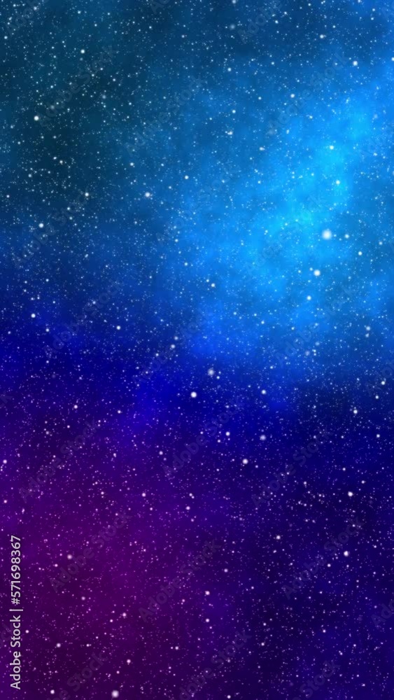 Space travel CG image in the galaxies. Loopable motion 4k vertical ...