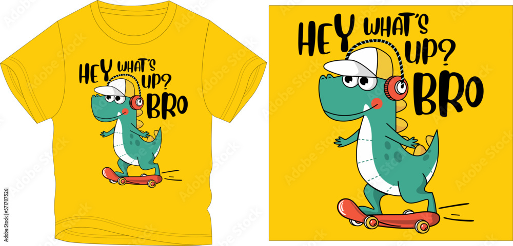 Vetor de hey what's up bro dyno graphic design vector illustration do ...