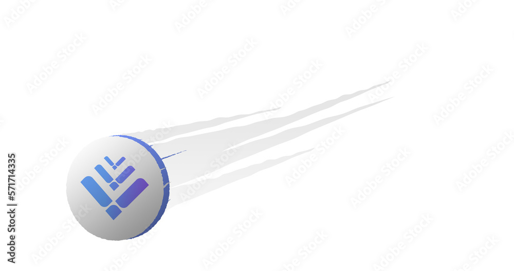 February 14 2023 Illustration of the crypto crash of the asset token ...