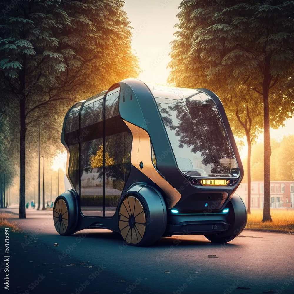 Futuristic transport concept - ai generated illustration. Stock ...