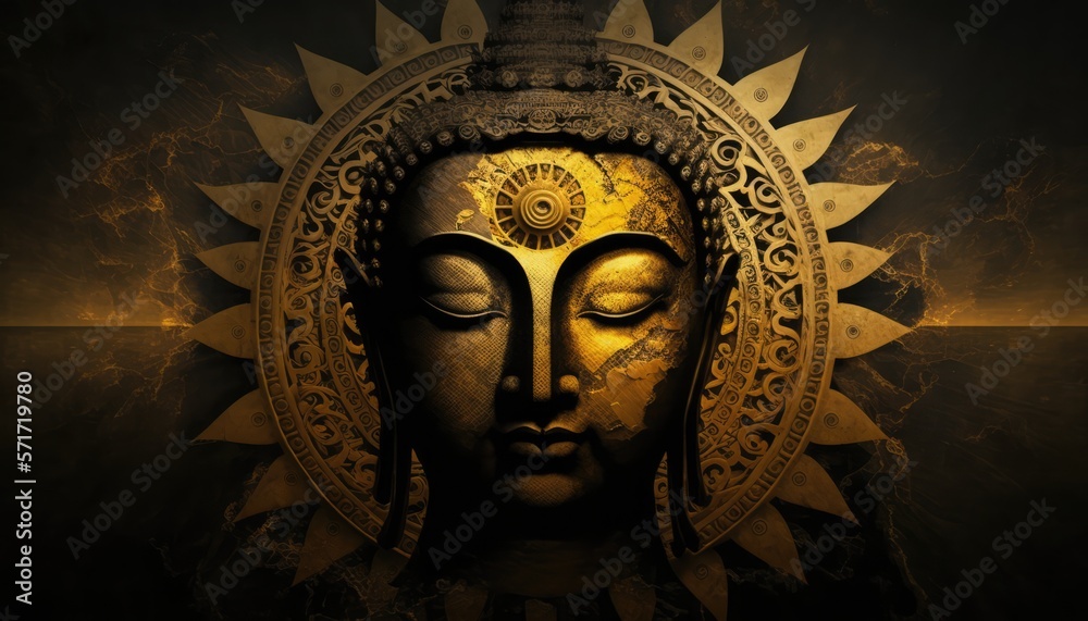 Abstract Buddhist Symbolism Background: Spiritual Art for Meditation ...