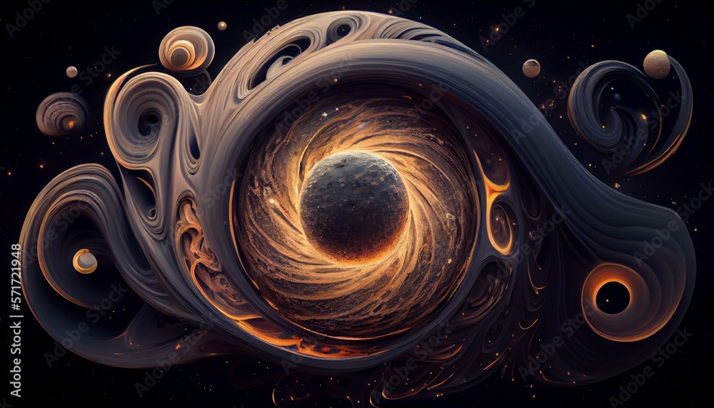 solar system consumed by a giant black hole, Satellite Imagery ...