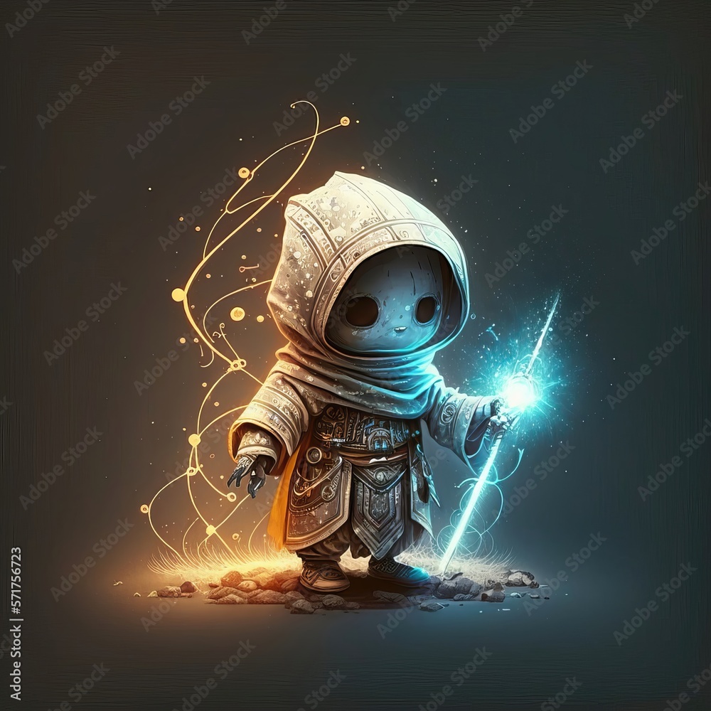 alien cyborg and light stick wallpaper background, Generative AI Stock ...