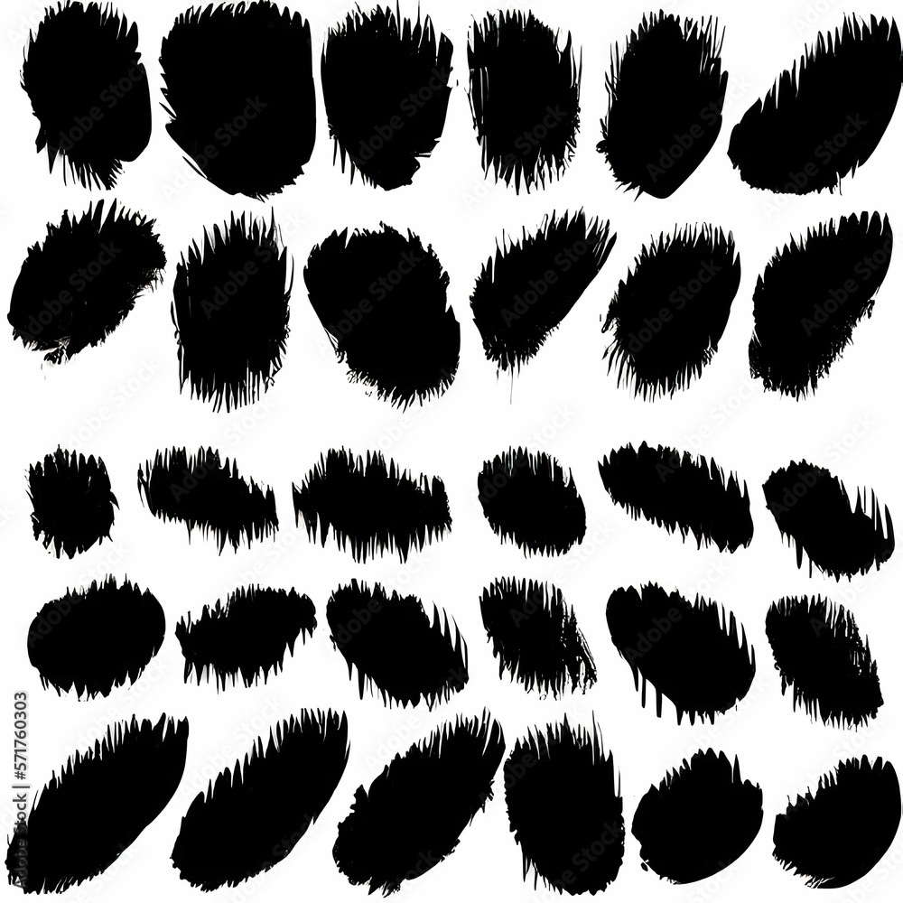 Brush stroke textures. 30 high-quality, detailed textures made with ...