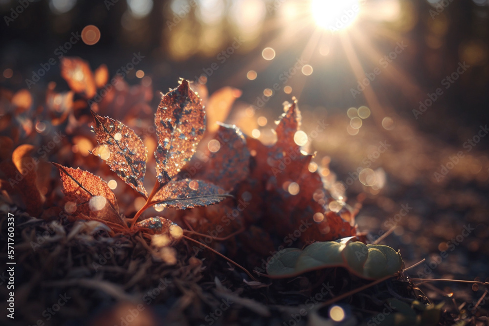 Autumn leaves. Autumn has as its main characteristics the rains, the ...