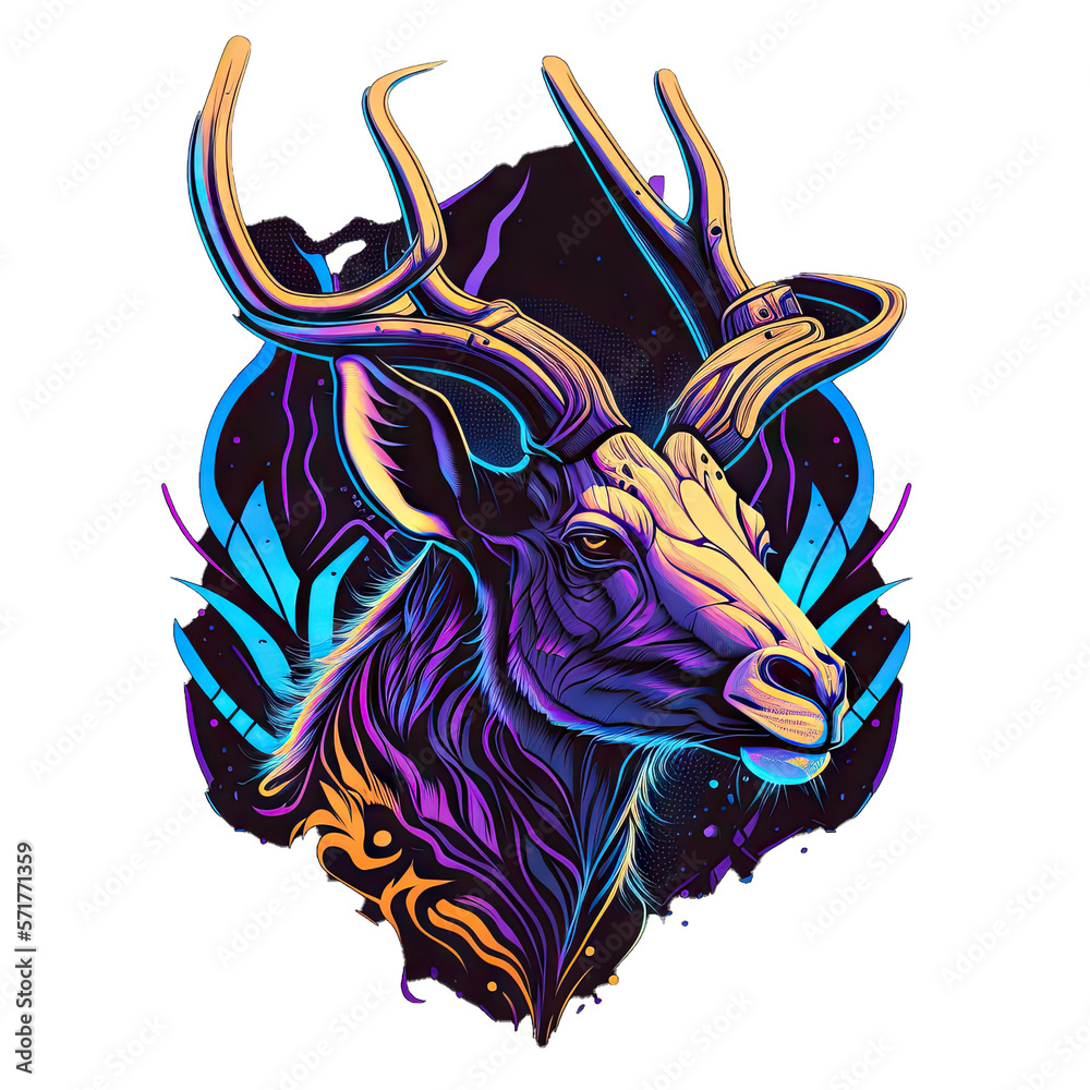 Epic, Unique, and Artistic Antelope Animal Moscot Sports Team Logo T ...