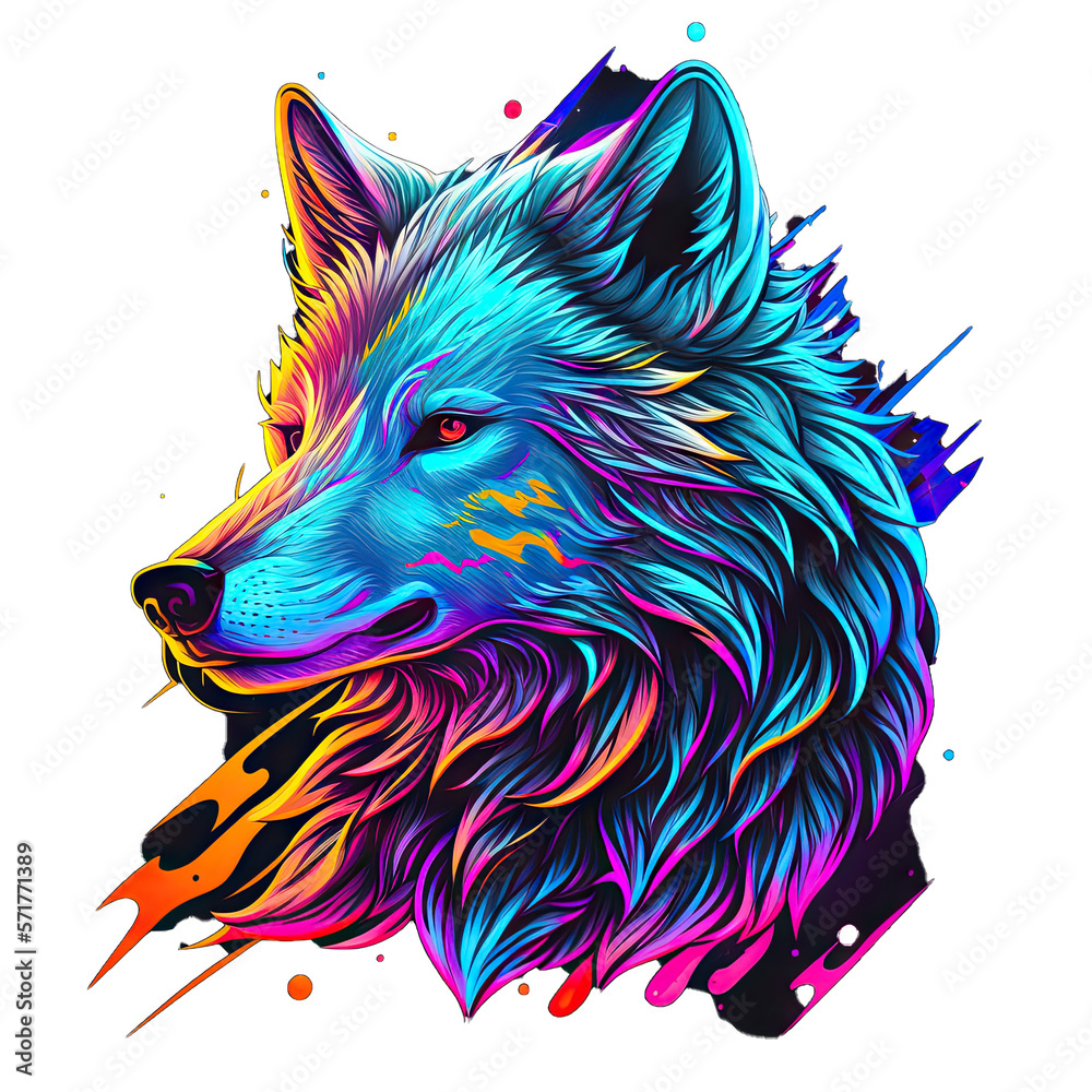 Epic, Unique, and Artistic Arctic Wolf Animal Moscot Sports Team Logo T ...