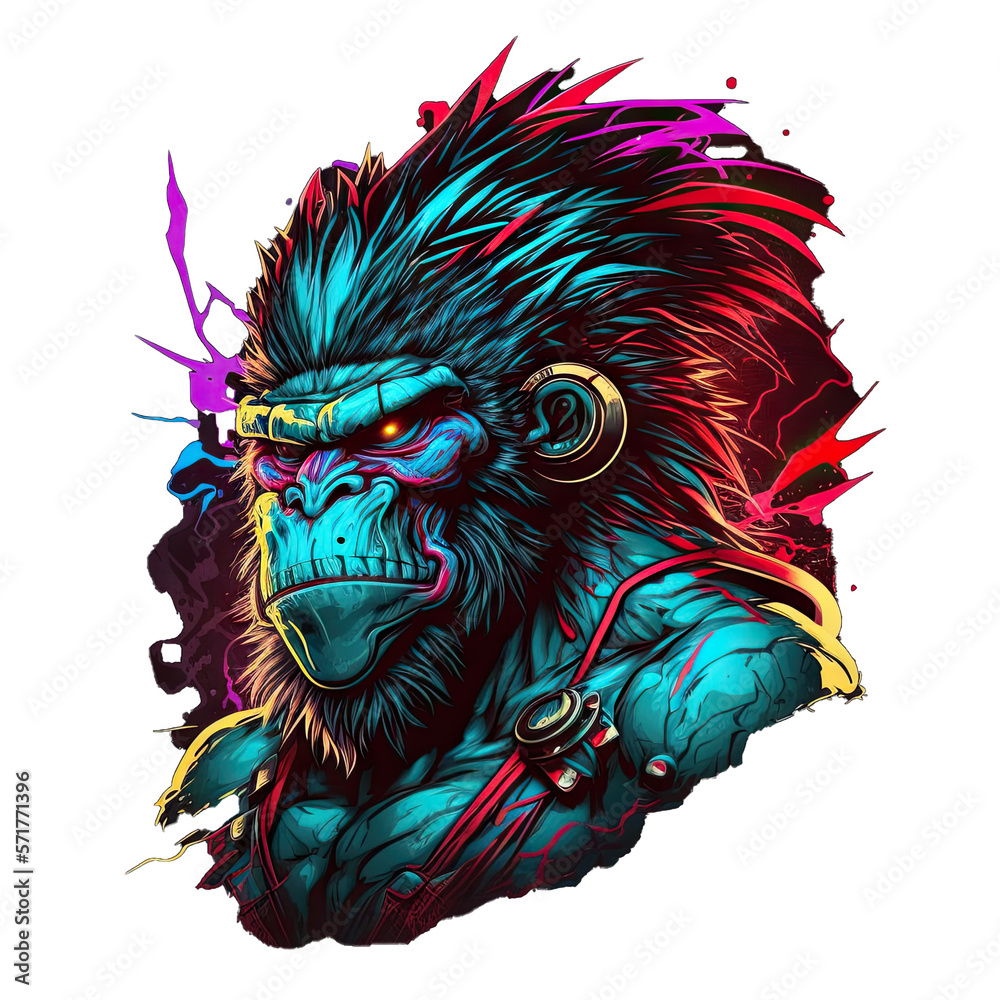 Epic, Unique, and Artistic Baboon Animal Moscot Sports Team Logo T ...
