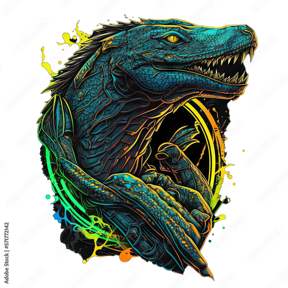 Epic, Unique, and Artistic Monitor Lizard Animal Moscot Sports Team ...