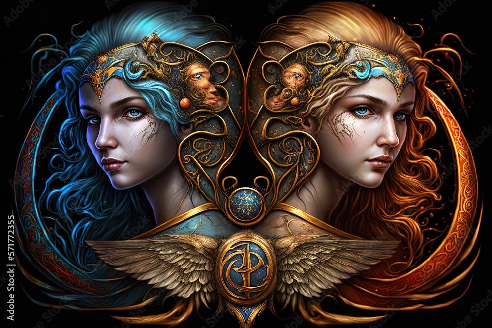Gemini Symbol Painting